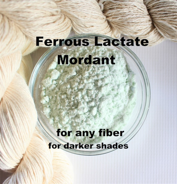 Ferrous Lactate Mordant for All Fibers Contains Iron | Etsy