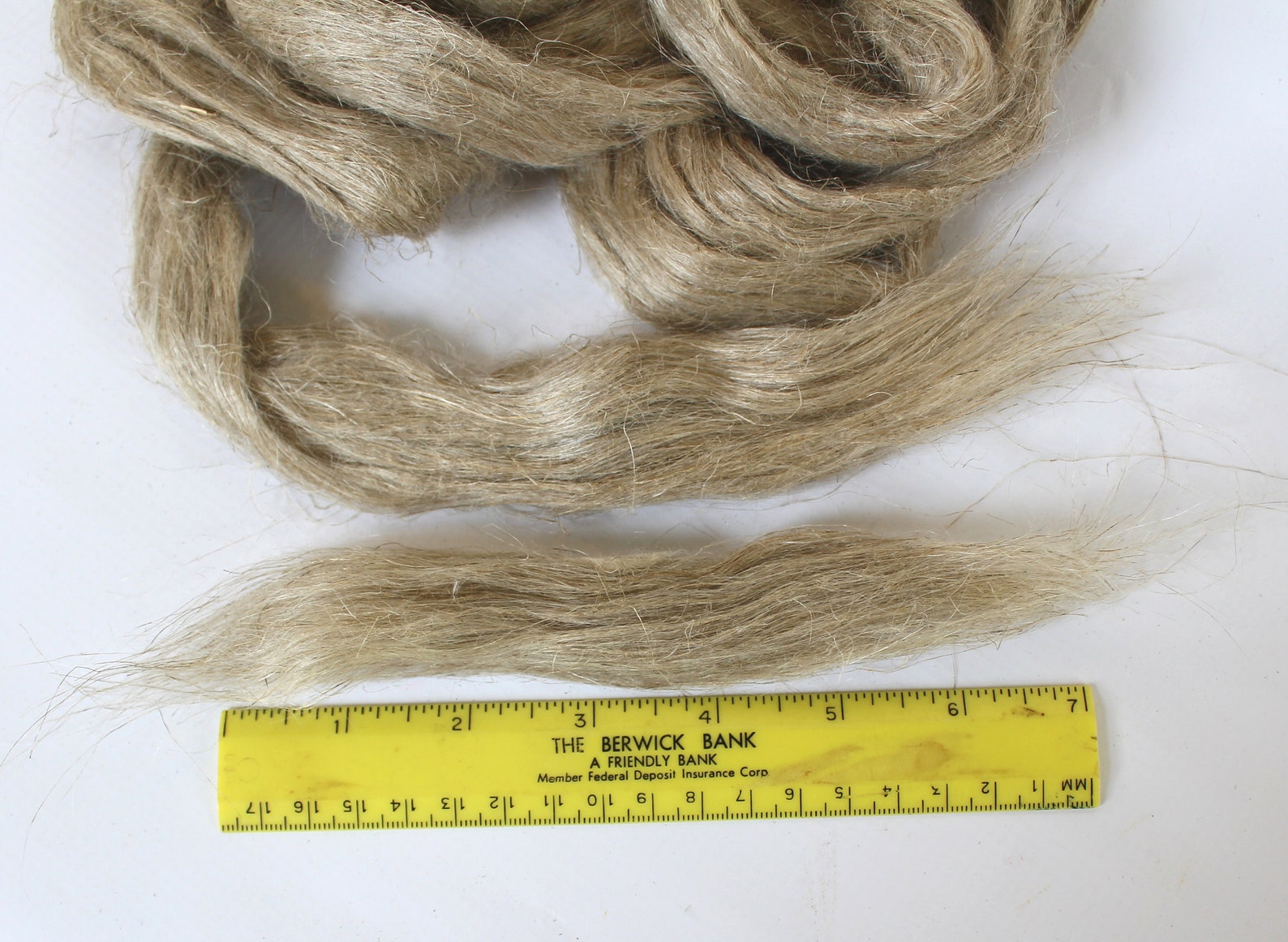 Fine Natural Flax Top for Spinning Felting or Doll Hair Fiber Bast ...