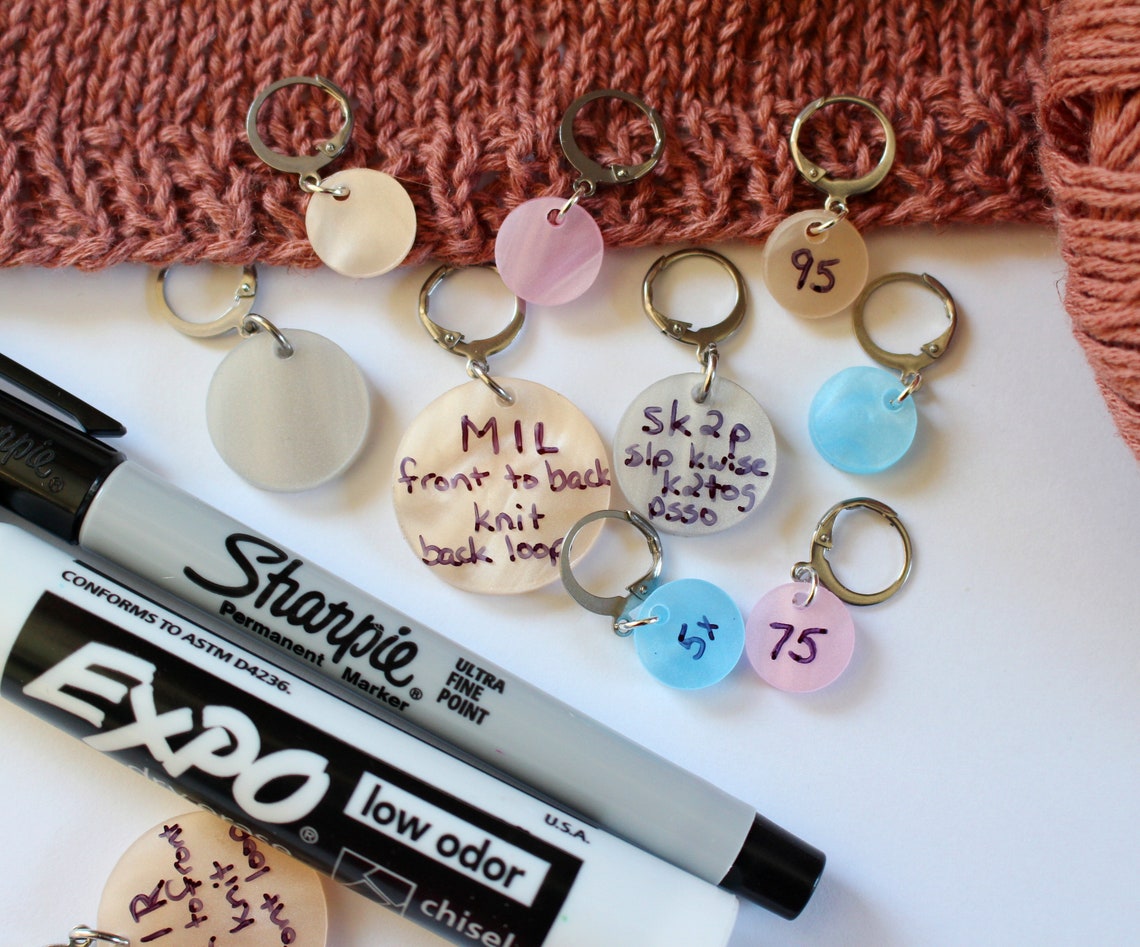 Erasable Pattern Reminder Stitch Markers Knitters Helper - Etsy
