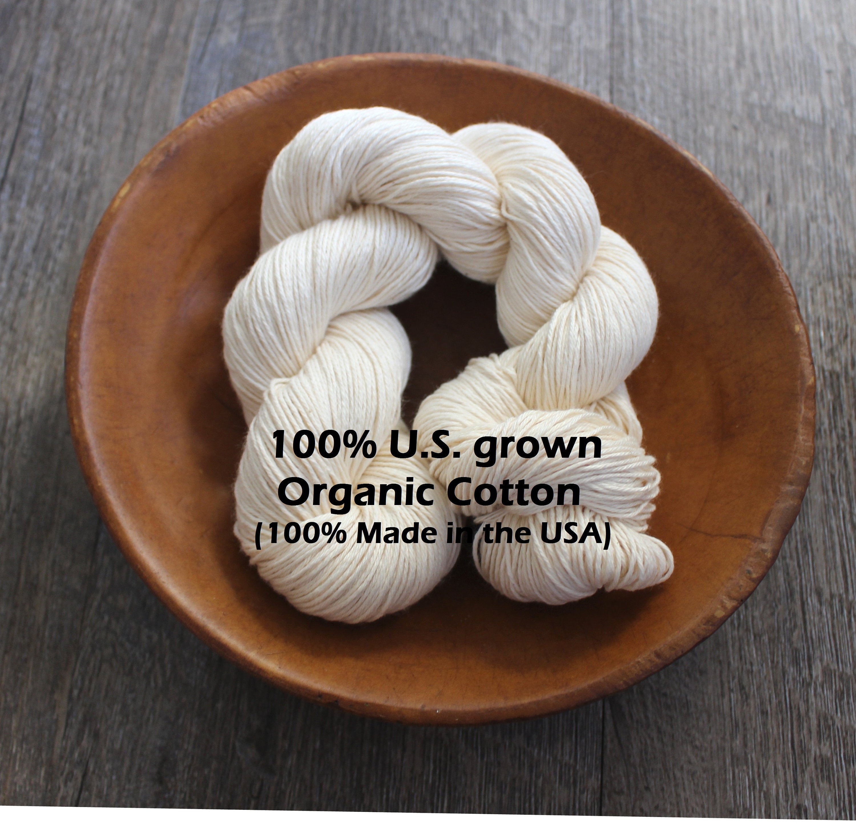 Organic Cotton Yarn Fingering Weight Yarn Undyed 4 Ply Summer ...