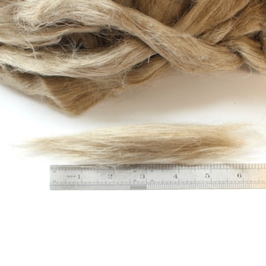 1 Lb Fine Natural Flax Top for Spinning Felting or Doll Hair Fiber Bast ...