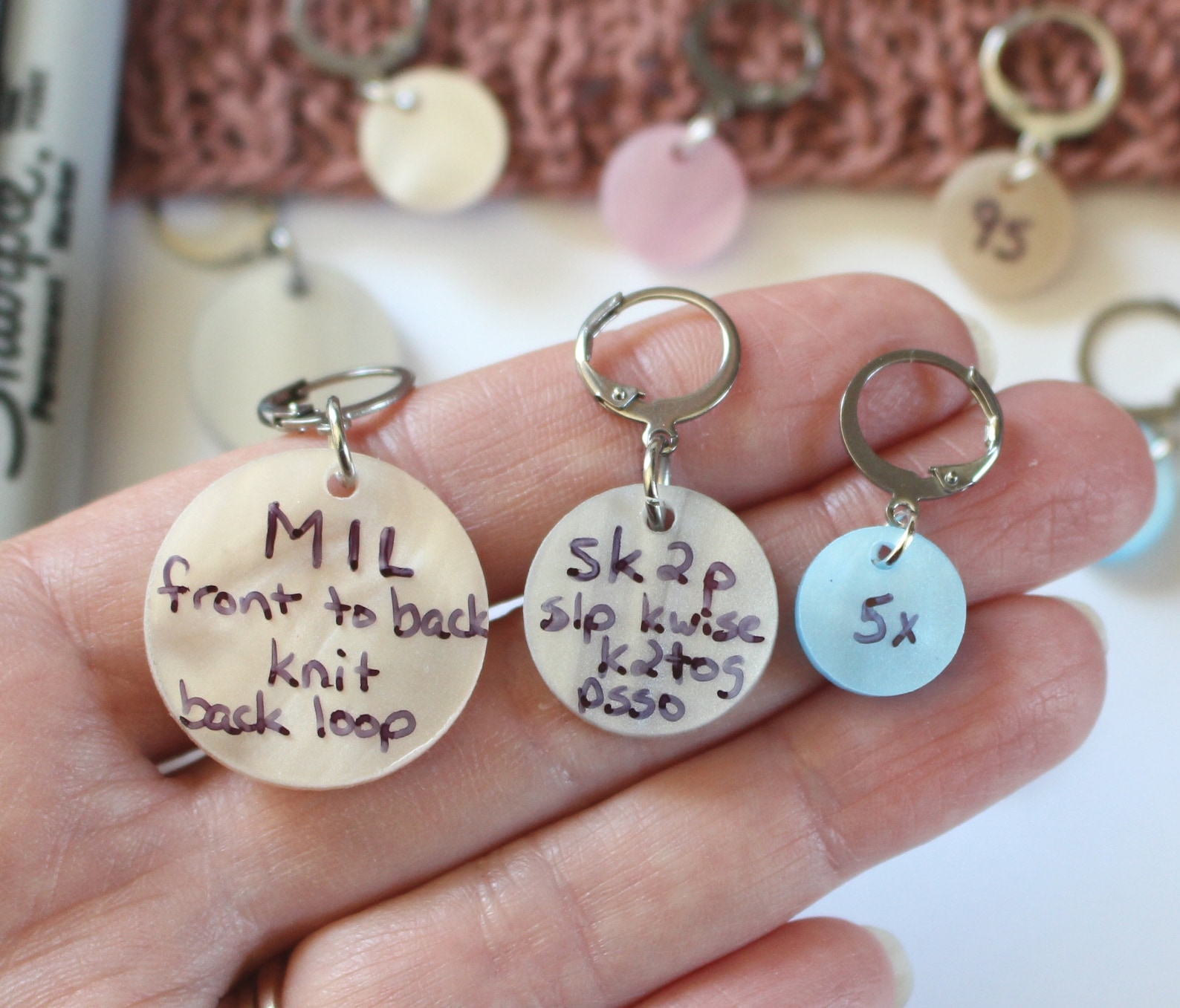 Erasable Pattern Reminder Stitch Markers Knitters Helper - Etsy