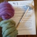 Drop Spindle Kit for Beginner W/ Fiber Top Whorl Handspinning Spindling ...