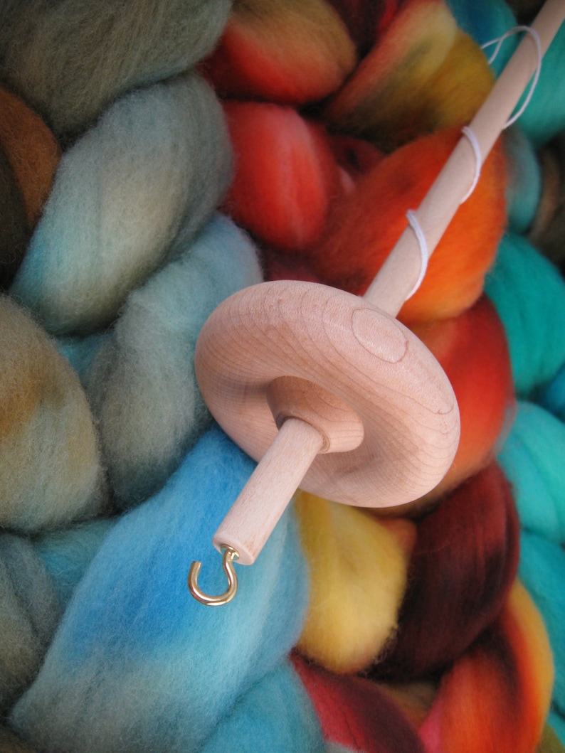 Top Whorl Drop Spindle Bottom Whorl Beginner Spindle for Wool Yarn ...