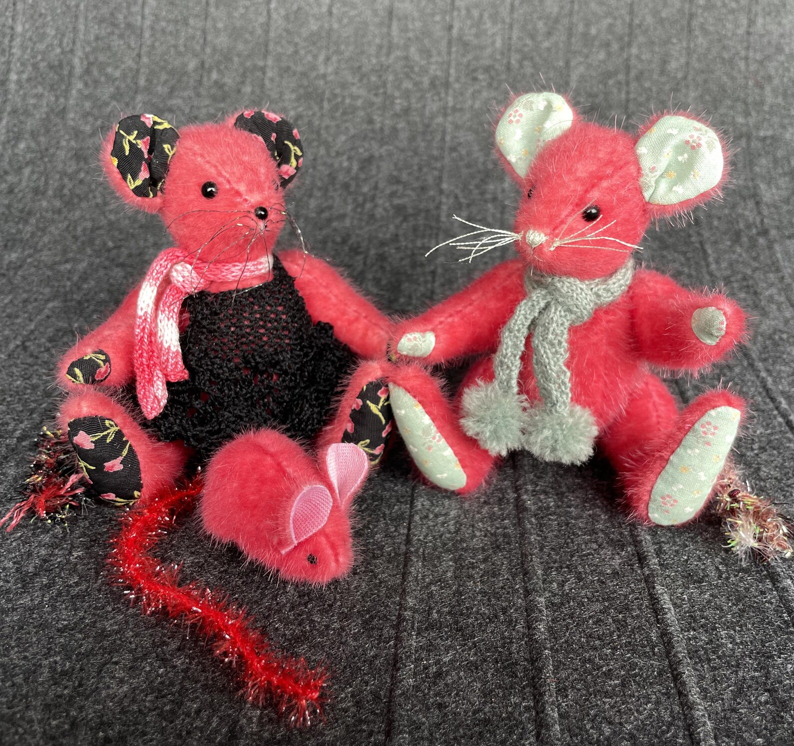 OOAK "mary, Mungo & Midge" A Meece Amis Family by Tabbyclouds ( Mohair ...