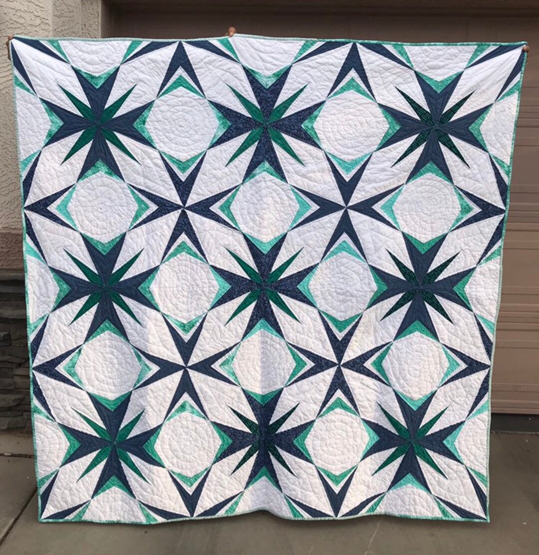 Geoflower Quilt Pattern - Etsy