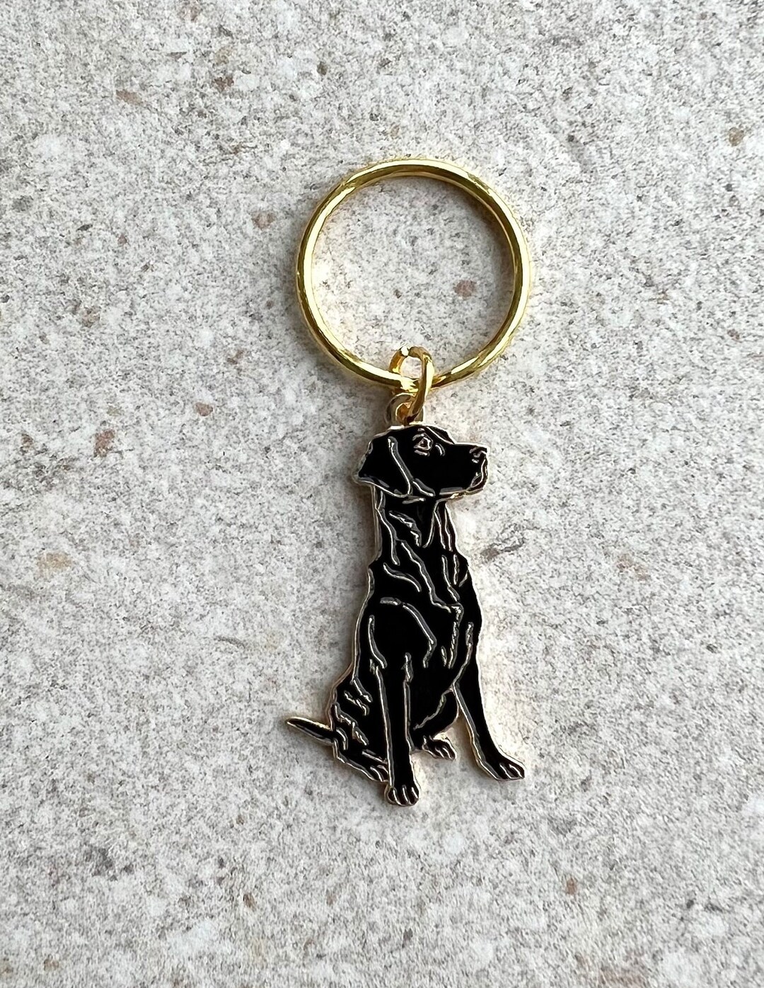 Black Labrador Dog Keyring - Etsy