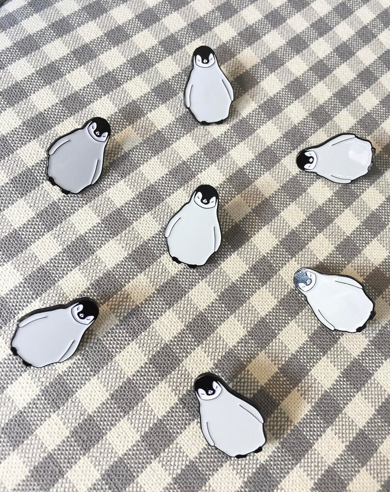 Penguin Pin Enamel Pin Badge - Etsy
