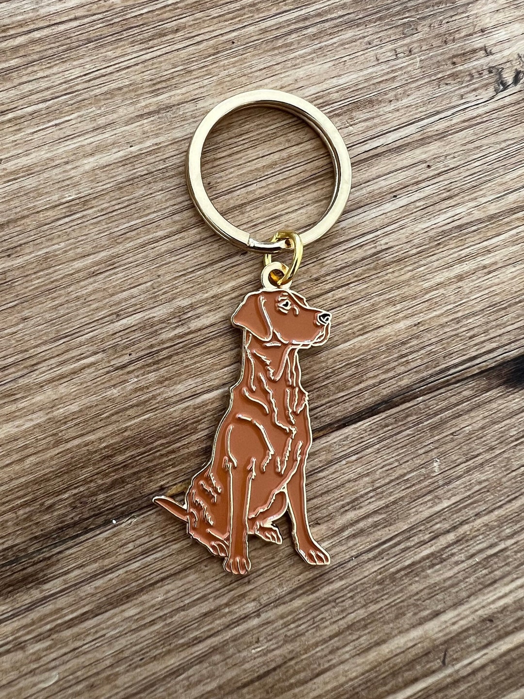 Red Fox Labrador Dog Keyring - Etsy
