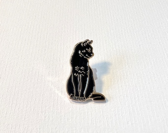 Black Cat Pin - Etsy