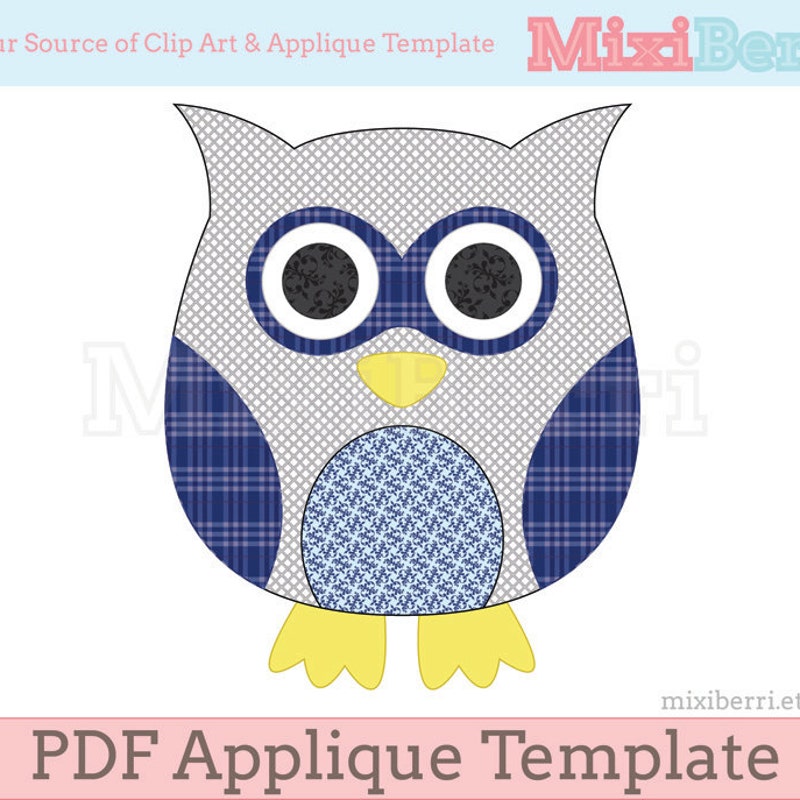 Owl Appliques - Etsy
