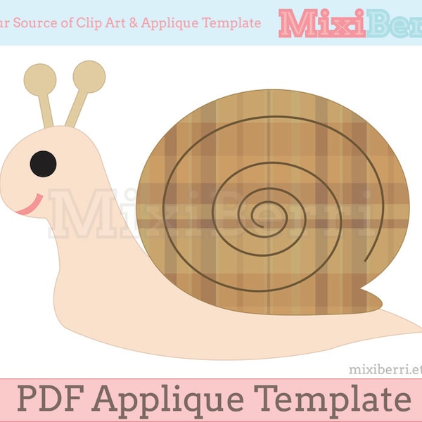 Snail Applique - Etsy