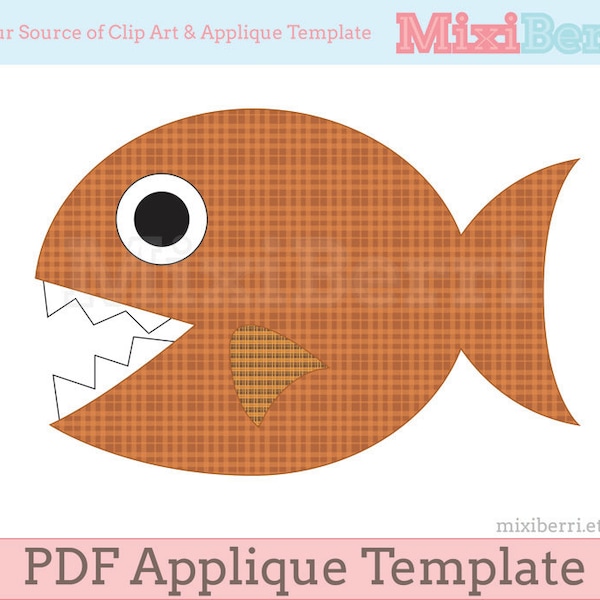 Fish Applique - Etsy