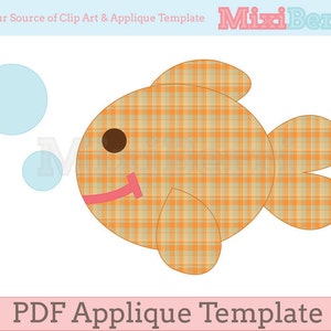 Fish Applique Pattern PDF Instant Download | Etsy
