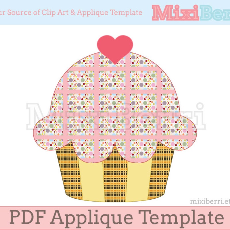 Cupcake Applique - Etsy