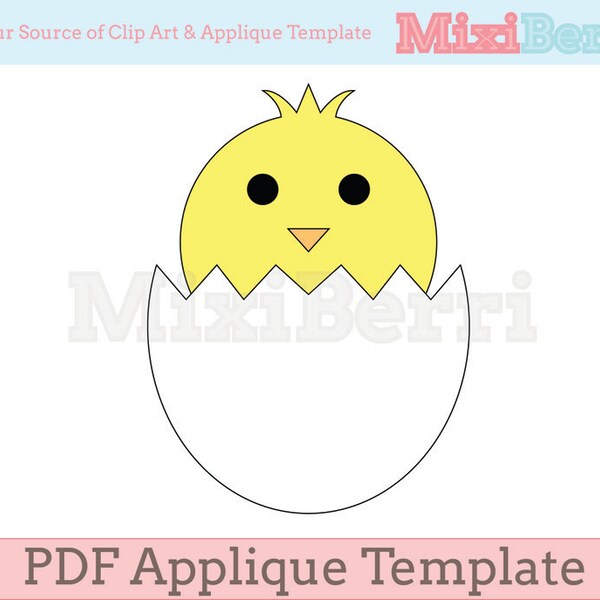 Chick Applique - Etsy