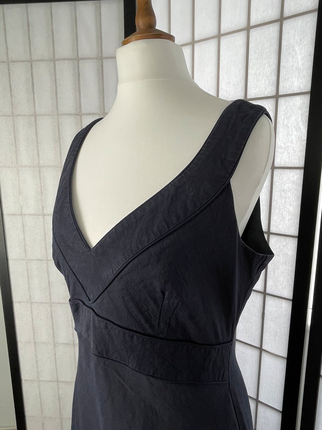 Navy Vintage Kaliko Dress UK Size 12 - Etsy