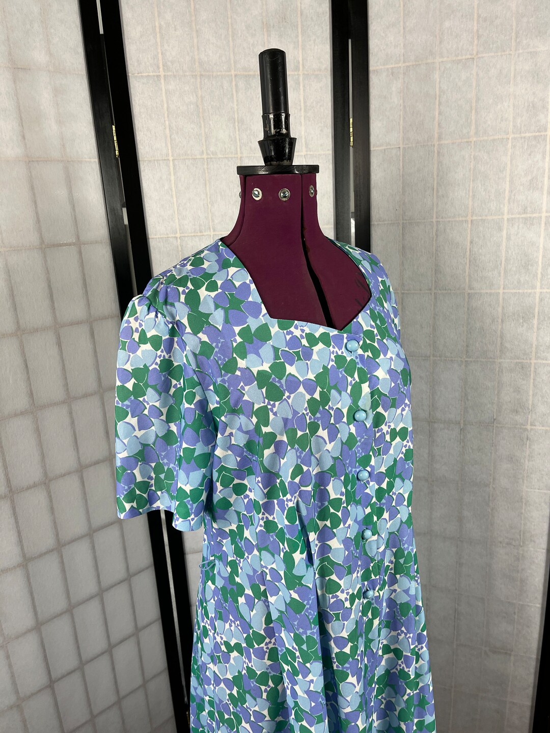 Vintage 1970s Richard Stump Dress UK Size 16 - Etsy