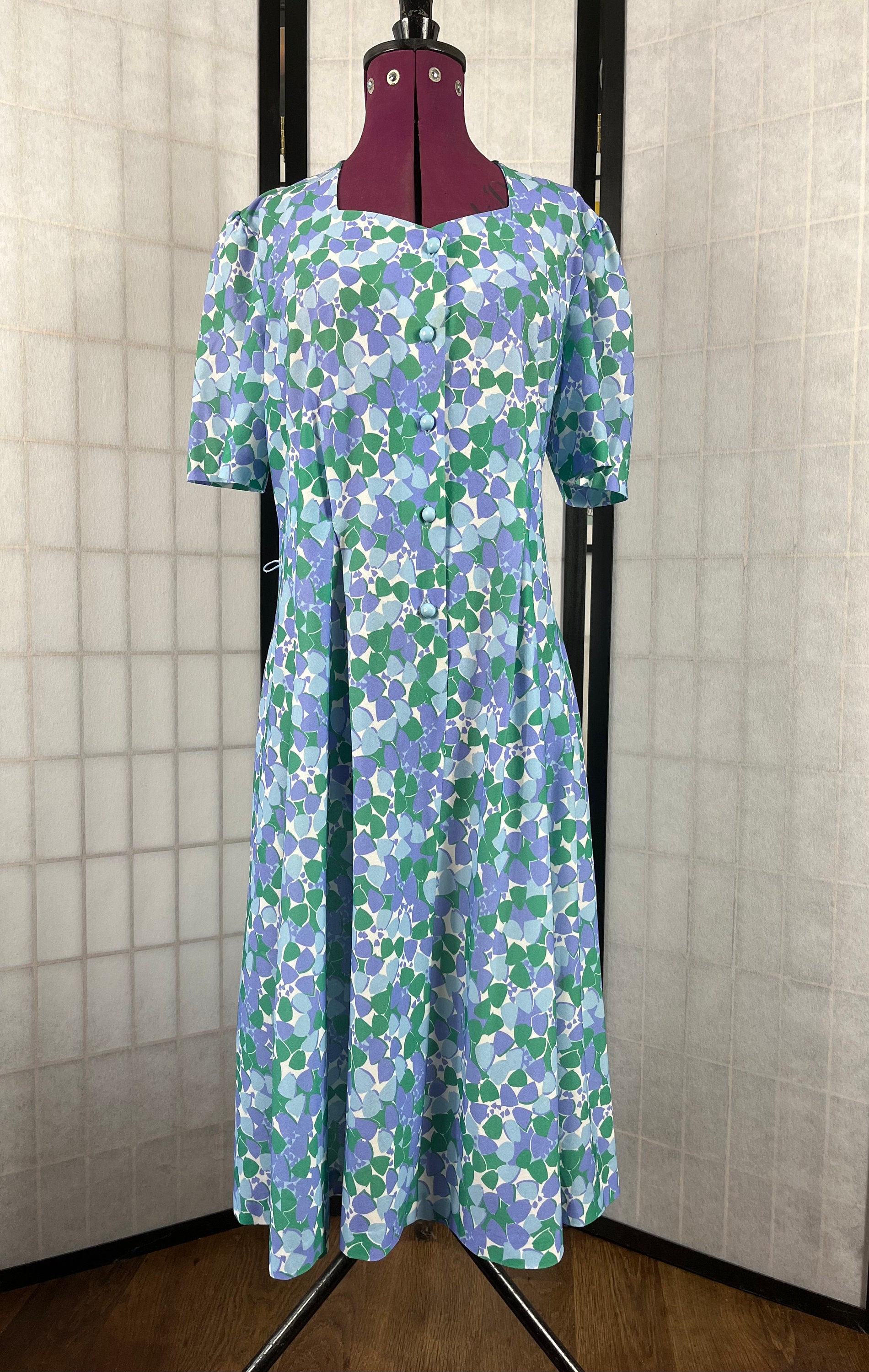 Vintage 1970s Richard Stump Dress UK Size 16 - Etsy