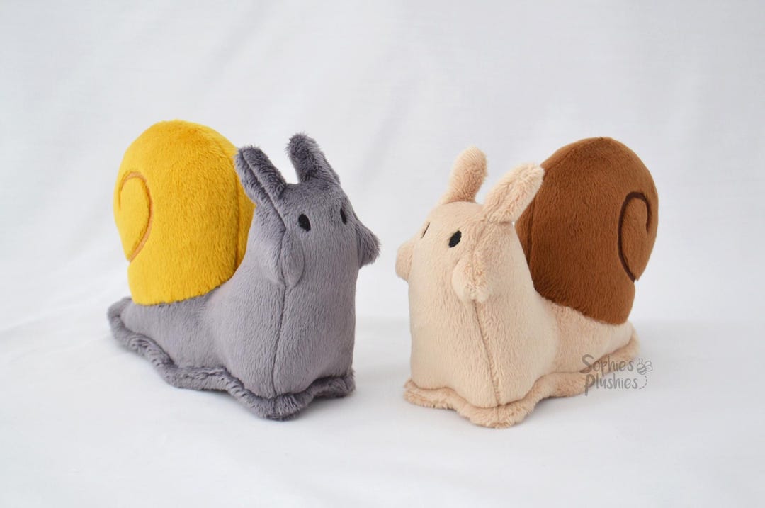 Snail Plush Doll, Stuffed Animal, Handmade Cute Plushie - Etsy