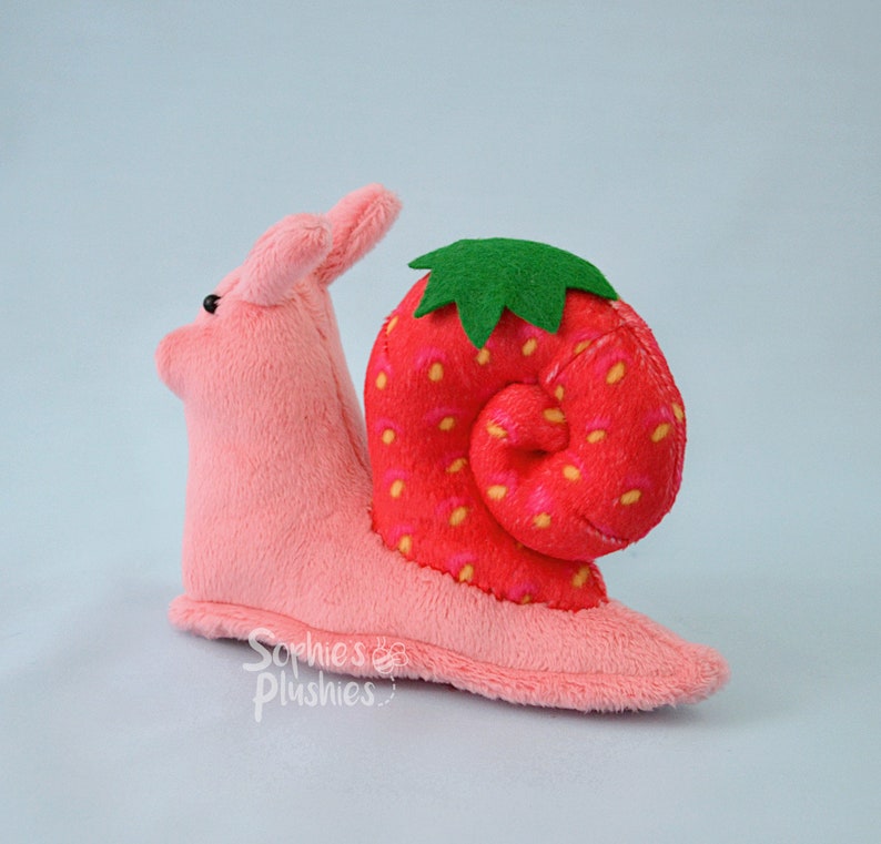 Strawberry Snail Plush Stuffed Animal Soft Doll Strawberry - Etsy
