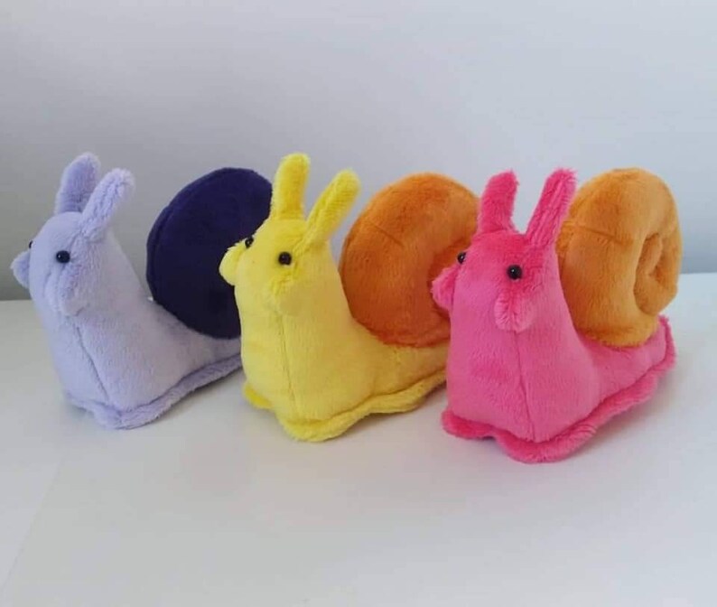 Custom Snail Plush Customisable Colours Stuffed Animal | Etsy