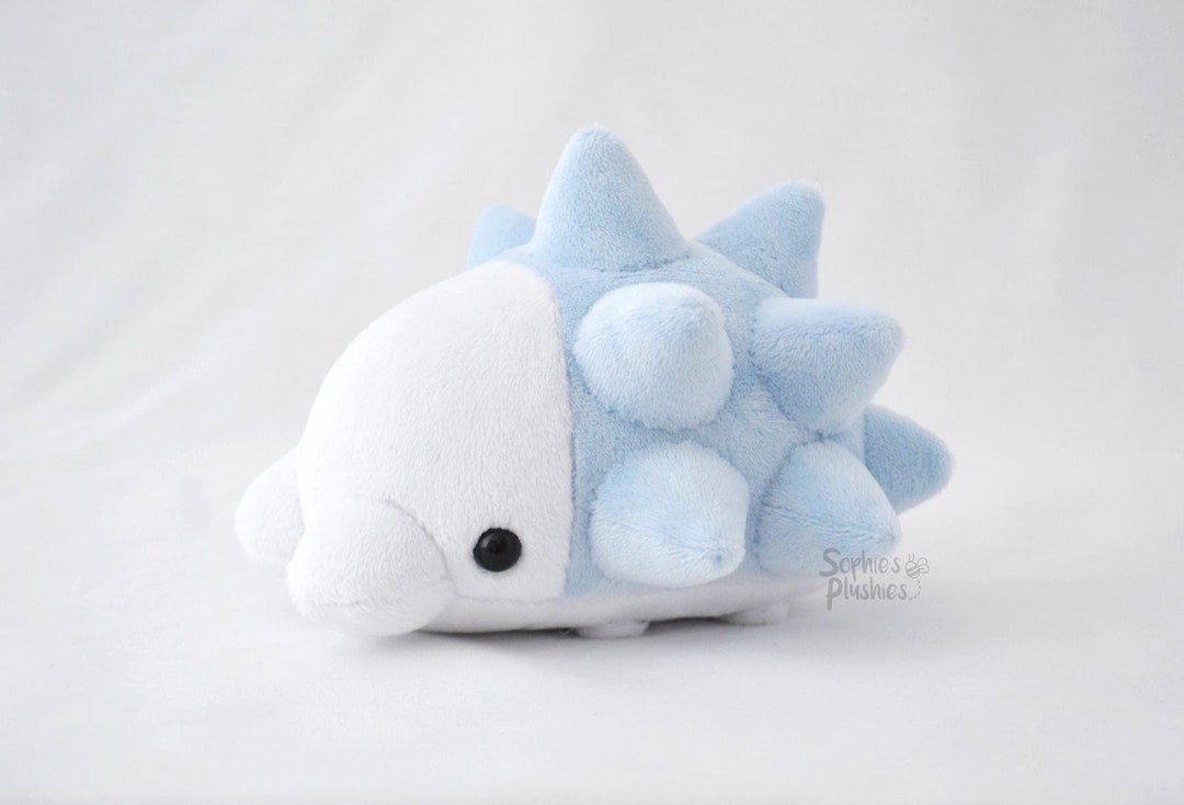Handmade Snom Plush, Minky Fabric Stuffed Animal With Bell - Etsy