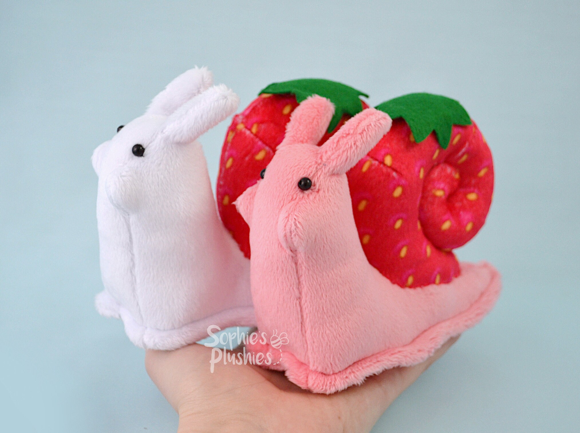 Strawberry Snail Plush Stuffed Animal Soft Doll Strawberry | Etsy