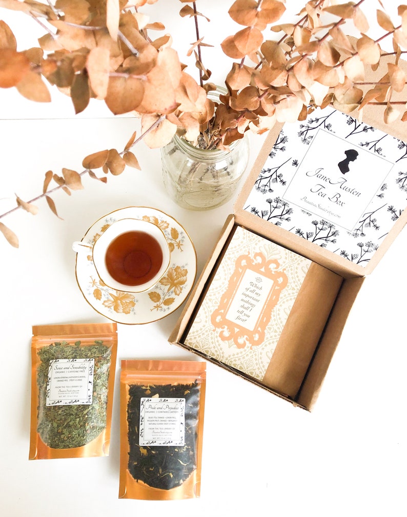 JANE AUSTEN Tea Gift Box Pride and Prejudice Sense and - Etsy