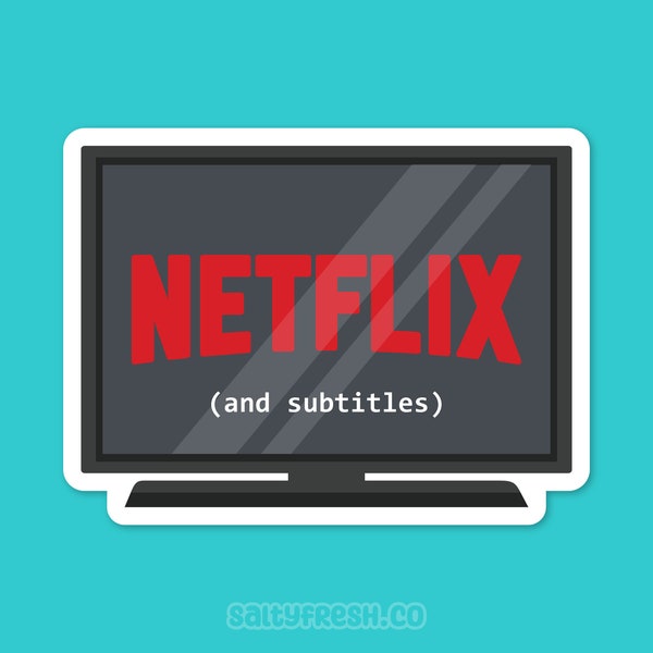 Netflix Sticker - Etsy