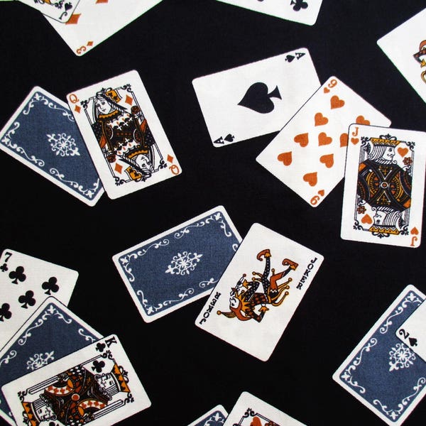 Playing Card Table Fabric - Etsy