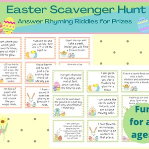 Instant Download Easter Scavenger Hunt Bundle Easter Treasure Hunt ...