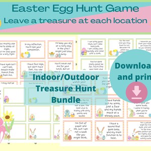 Instant Download Easter Scavenger Hunt Bundle Easter Treasure Hunt ...
