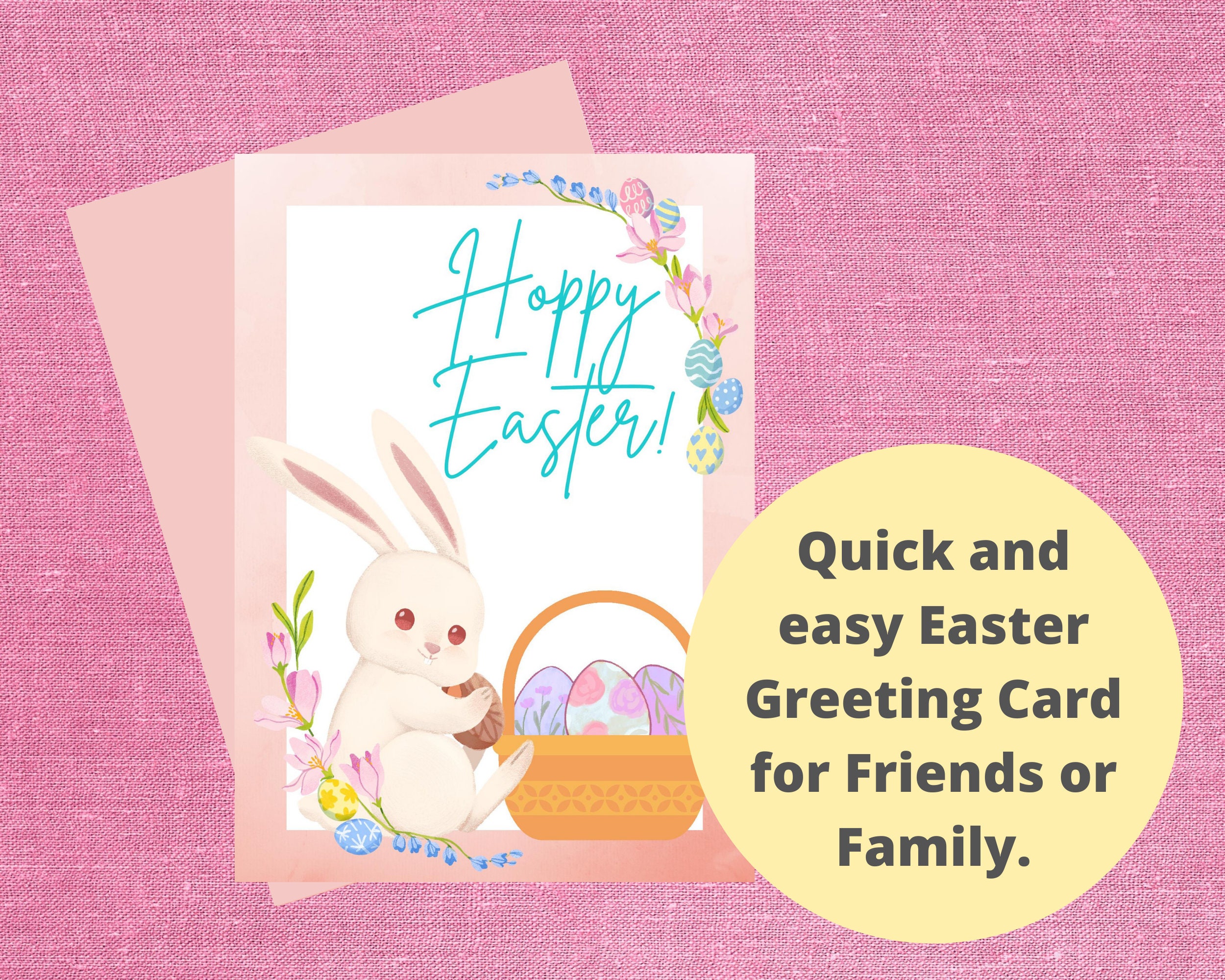 Instant Download Easter Card for Mom Easter Greeting Card for Grandma ...