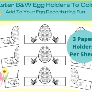 Instant Download Easter Egg Craft Coloring Easter Kids Activity for ...