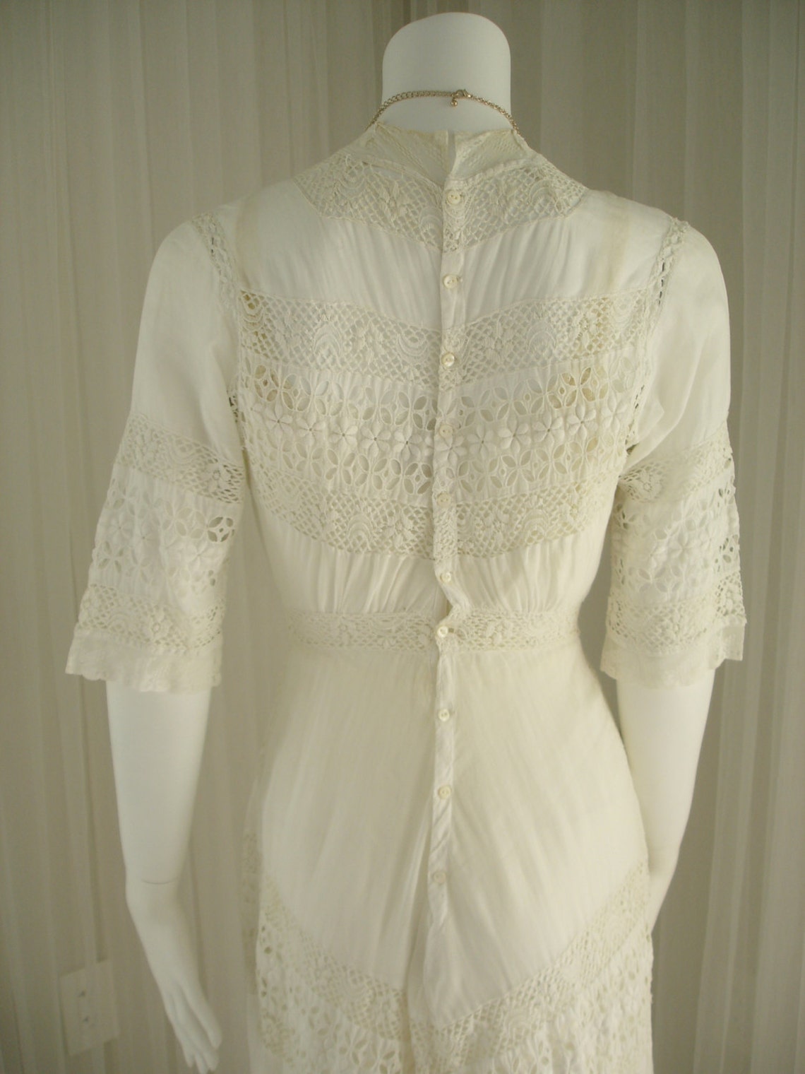 Tambour Lace Irish Crochet Antique Handmade 1900 Tea Length - Etsy