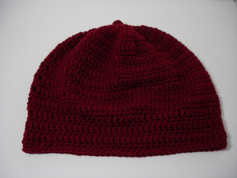 Maroon Men or Women's Wool Blend Slouchy Tam Hat - Etsy