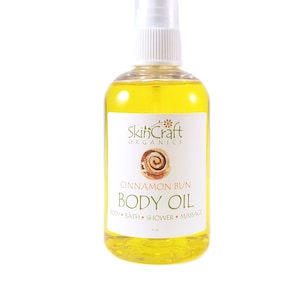 Cinnamon Bun Body Oil Spray Moisturizer - Cinnamon Bath & Massage Oil ...