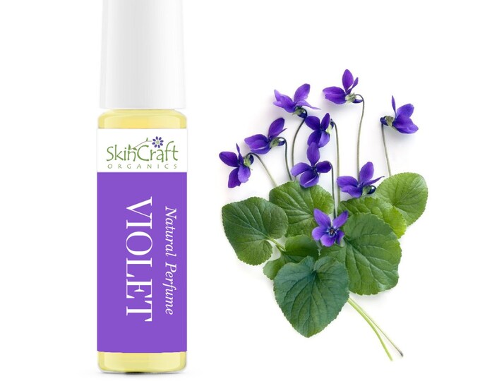 Natural Violet Perfume - Soft, Powdery Romantic Scent Roll on Fragrance ...