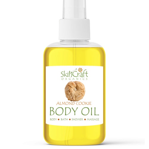 Almond Cookie Body & Bath Oil Natural Almond Biscotti Scent - Etsy