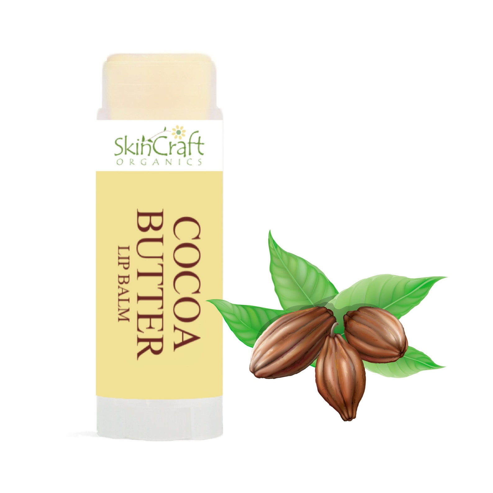 Organic Cocoa Butter Lip Balm for Dry Chapped Lips Natural - Etsy