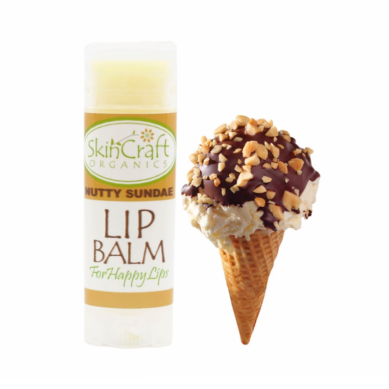 Nutty Sundae Chocolate & Nuts Natural Lip Balm - Protect and Moisturize ...