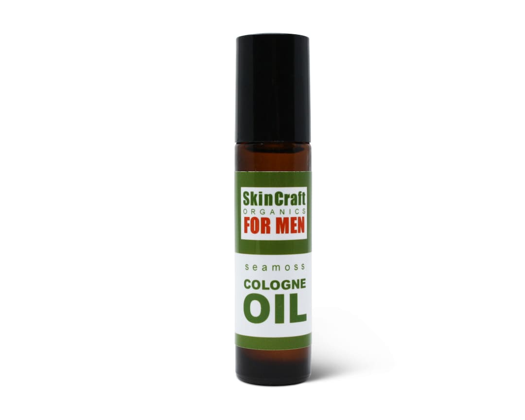 Natural Cologne Oil for Men - Seamoss Scent Men's Roll on Natural ...