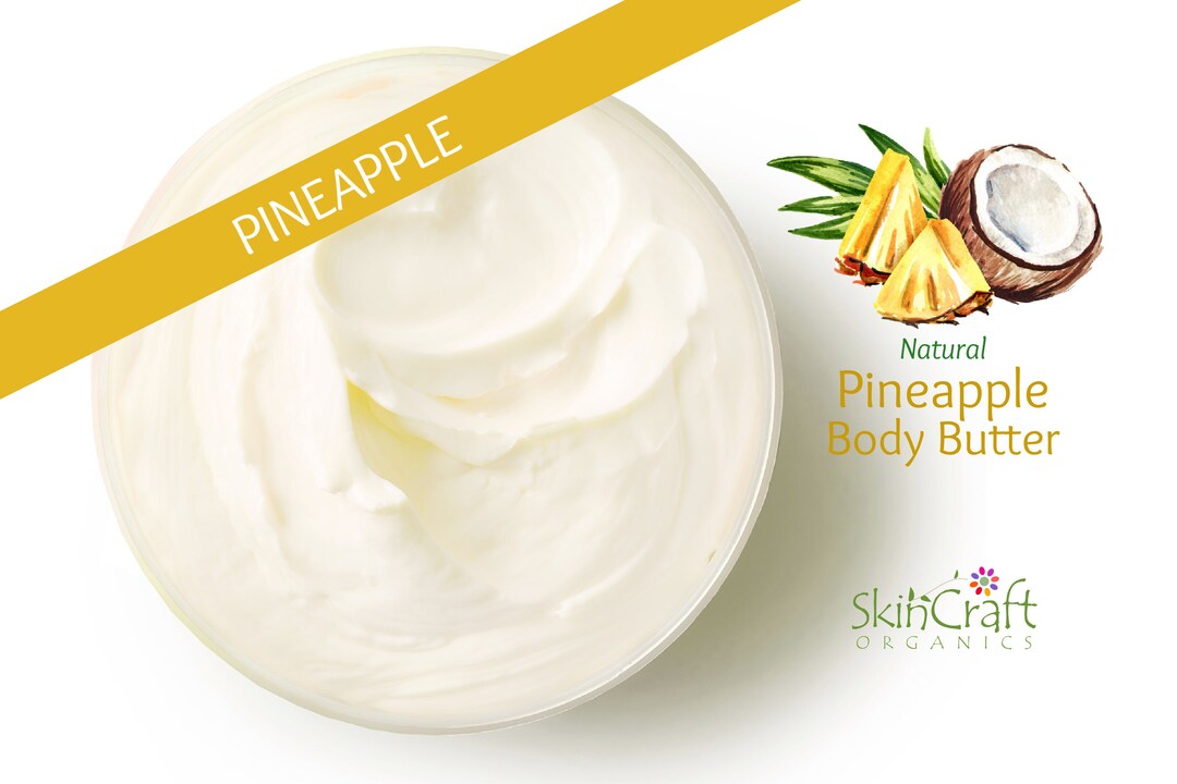Natural Pineapple Body Butter Tropical Scent Moisturizer Pina Colada ...