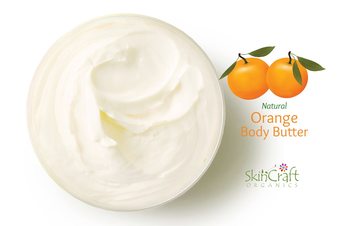 Natural Orange Vanilla Body Butter Moisturizer With a Creamsicle Scent ...