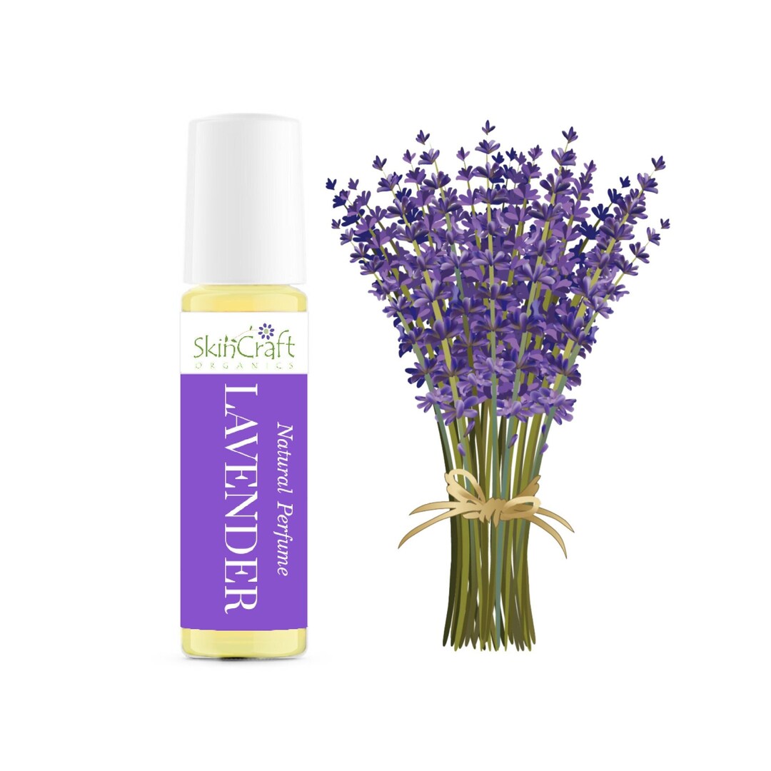 Lavender Perfume Oil in Roll on Bottle - Organic Essential Oil Floral ...