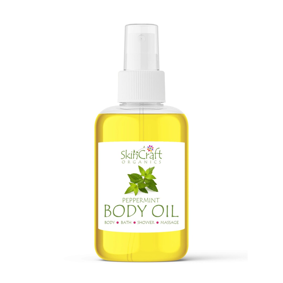 Peppermint Body Oil Spray - Natural Peppermint Essential Oil Bath ...