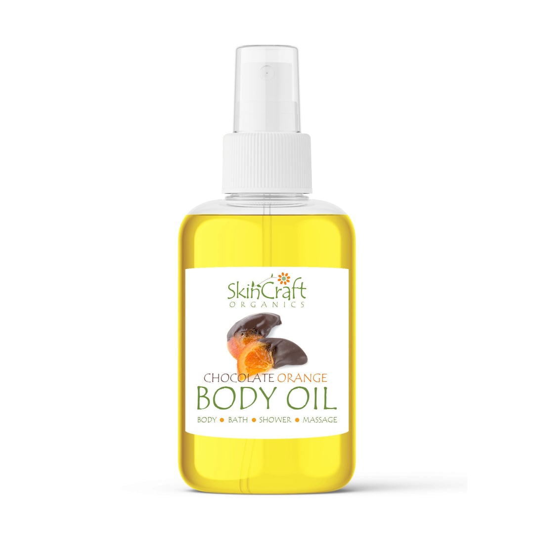 Chocolate Orange Body Oil Spray - Natural Moisturizing Bath, Massage ...