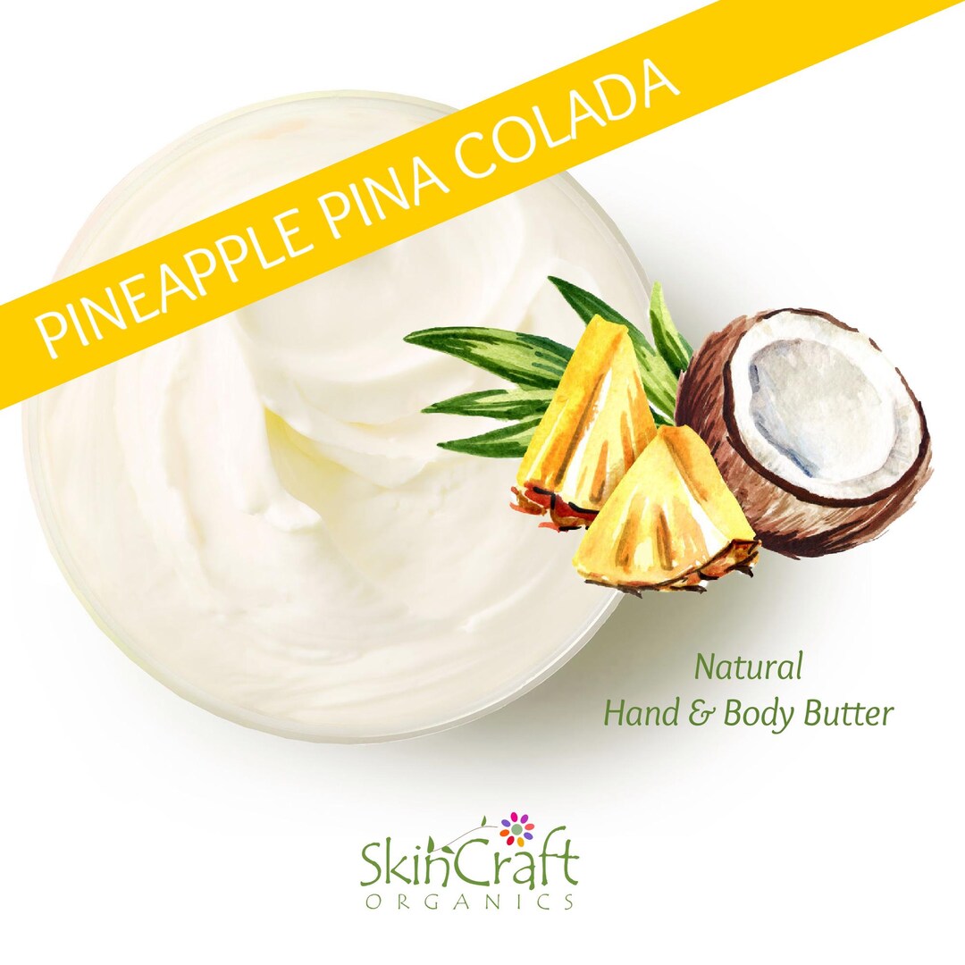 Natural Pineapple Body Butter - Tropical Scent Moisturizer - Pina ...