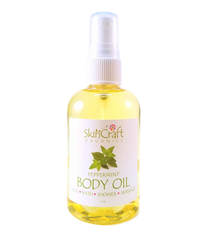 Peppermint Body Oil Spray Natural Peppermint Essential Oil - Etsy